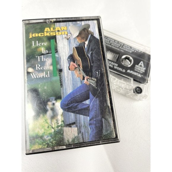 Alan Jackson | Media | Alan Jackson Here In The Real World Cassette ...